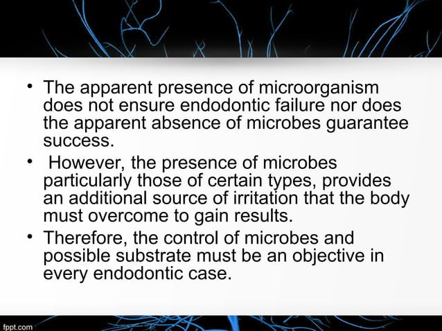 ENDODONTIC MICROBIOLOGY types of bacteria powerpoint | PPT | Dental Health | Diseases and Conditions