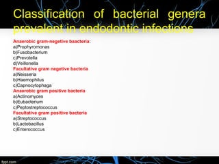 ENDODONTIC MICROBIOLOGY types of bacteria powerpoint | PPT