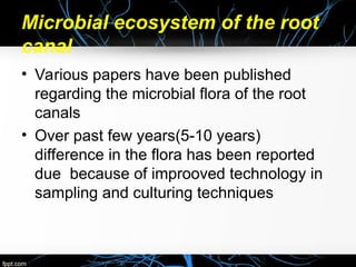 ENDODONTIC MICROBIOLOGY types of bacteria powerpoint | PPT
