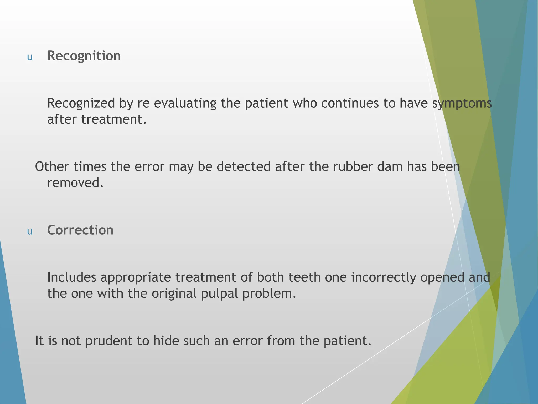 ENDODONTIC MISHAPS .AND RE-TREATMENTpptx | PPTX