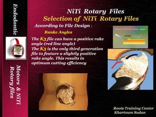 Endodontic motors and rotary files | PPTX