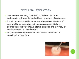 Endodontic pain management | PPTX