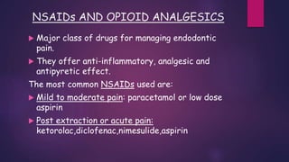 Endodontic pharmacology | PPTX