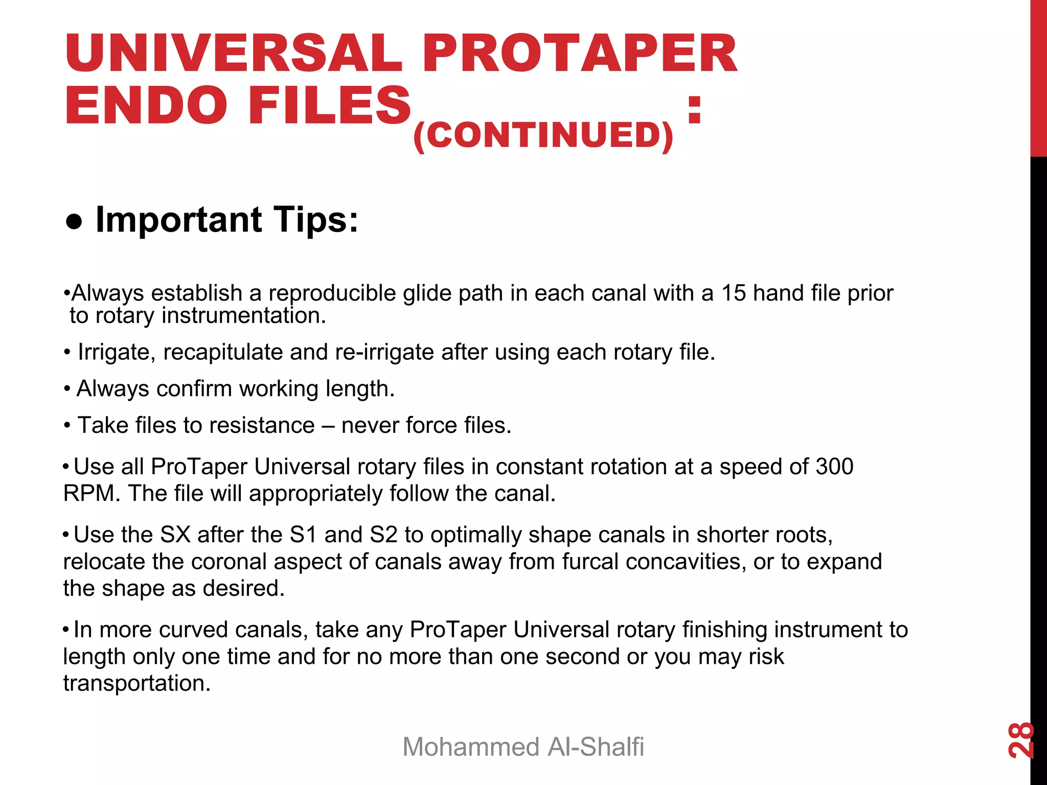 Endodontic rotary instruments in dental clinic | PPTX