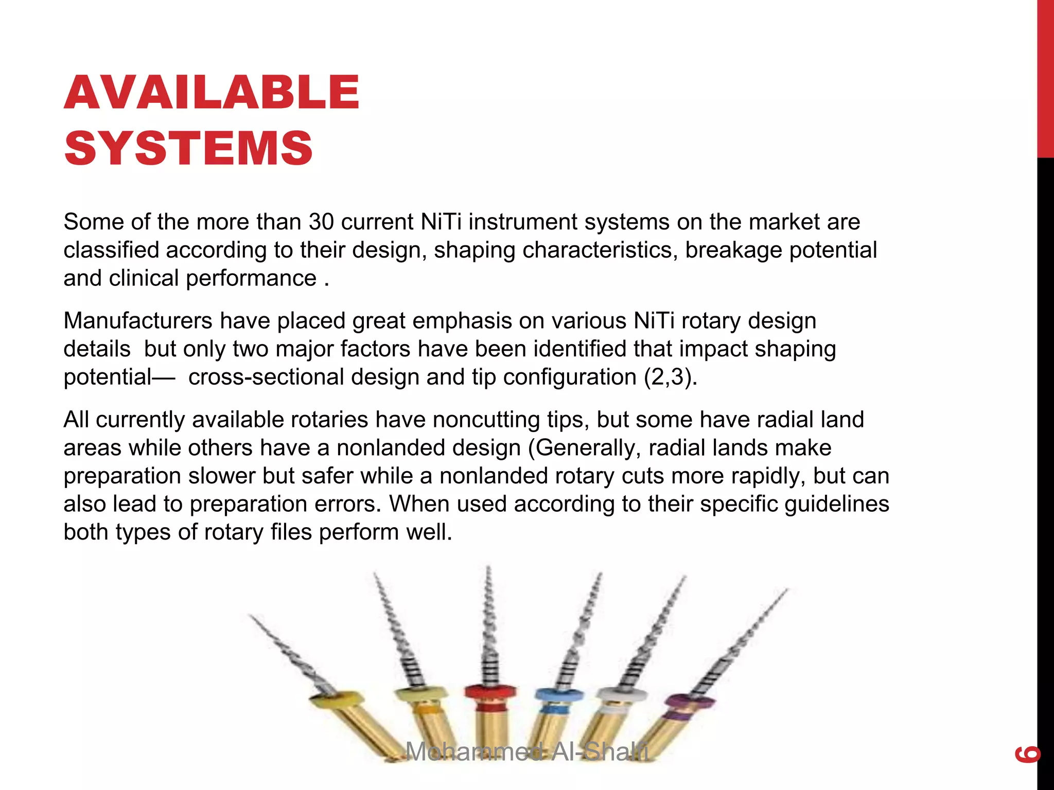 Endodontic rotary instruments in dental clinic | PPTX