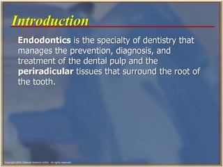 ENDODONTICS.ppt the basics to be learnt in school | PPT