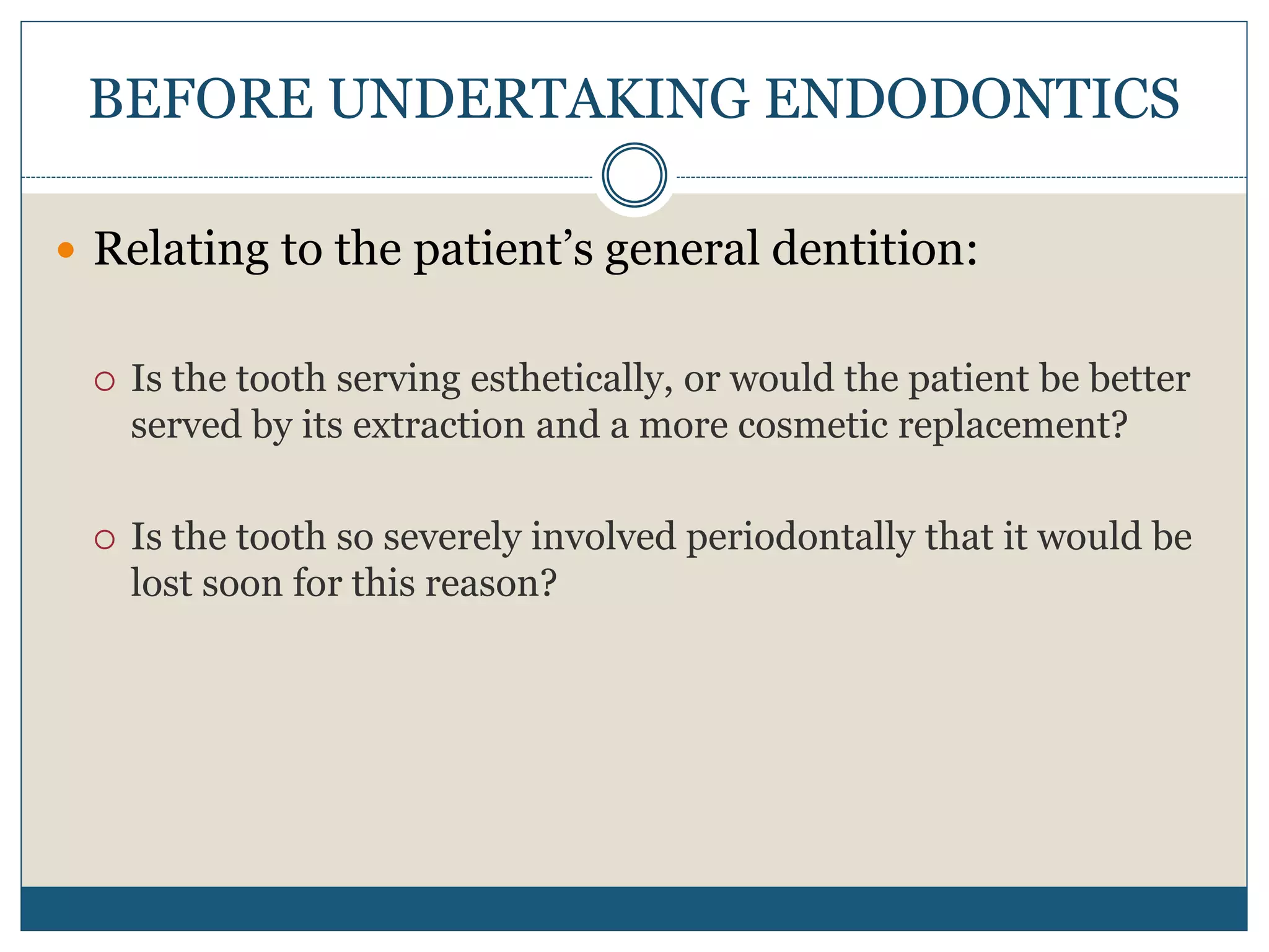 Endodontics - An Introduction | PPTX