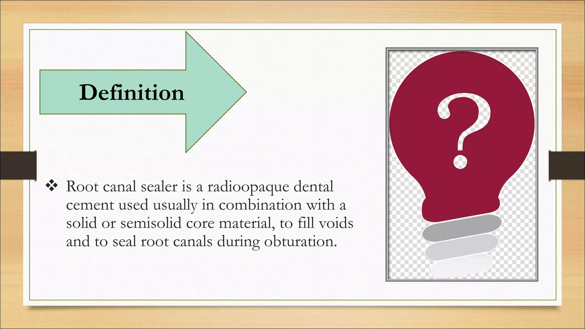 Endodontic sealers or Root Canal sealers | PDF