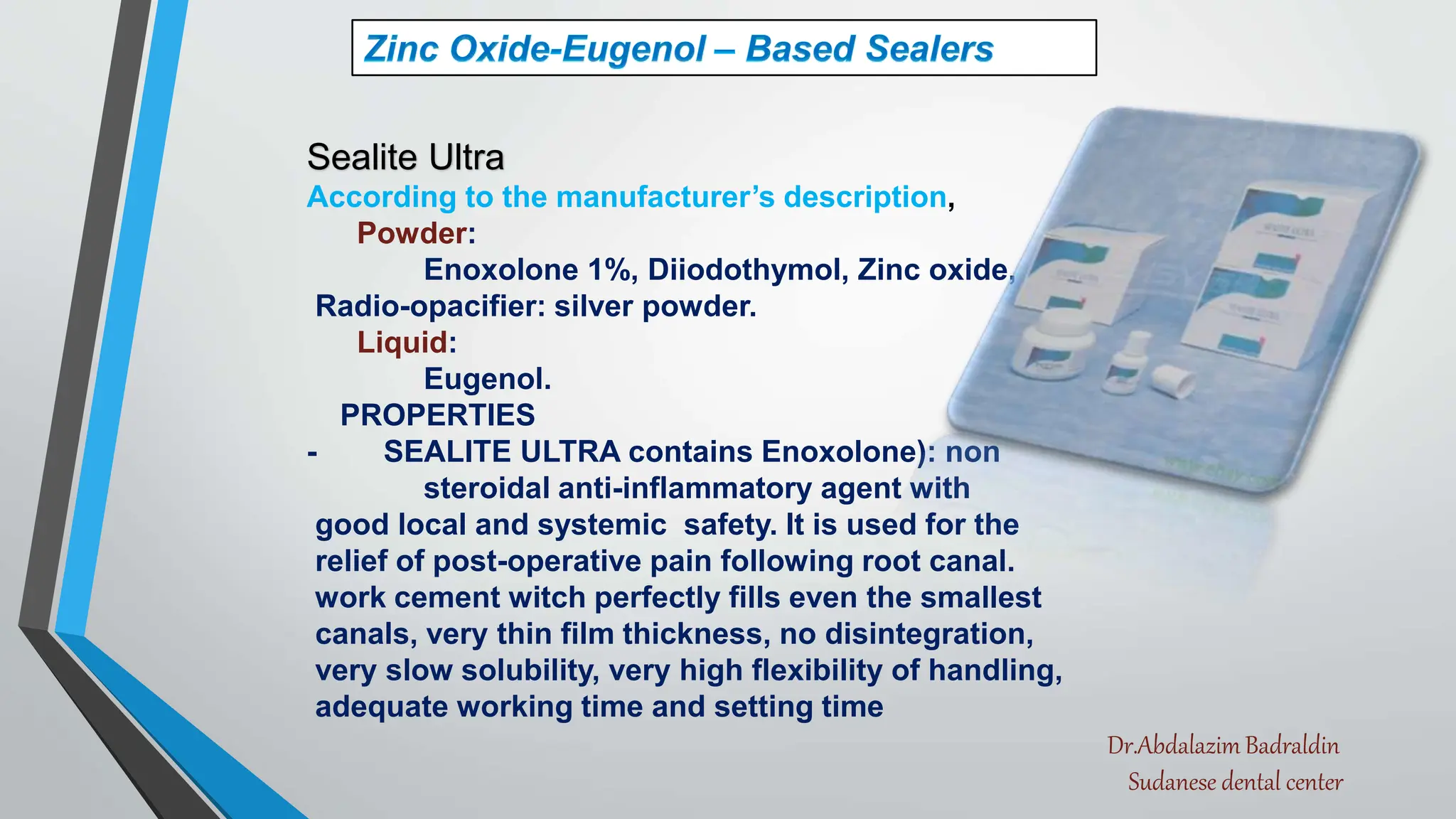 Application of sealers during endodontic obturation pptx | PPTX