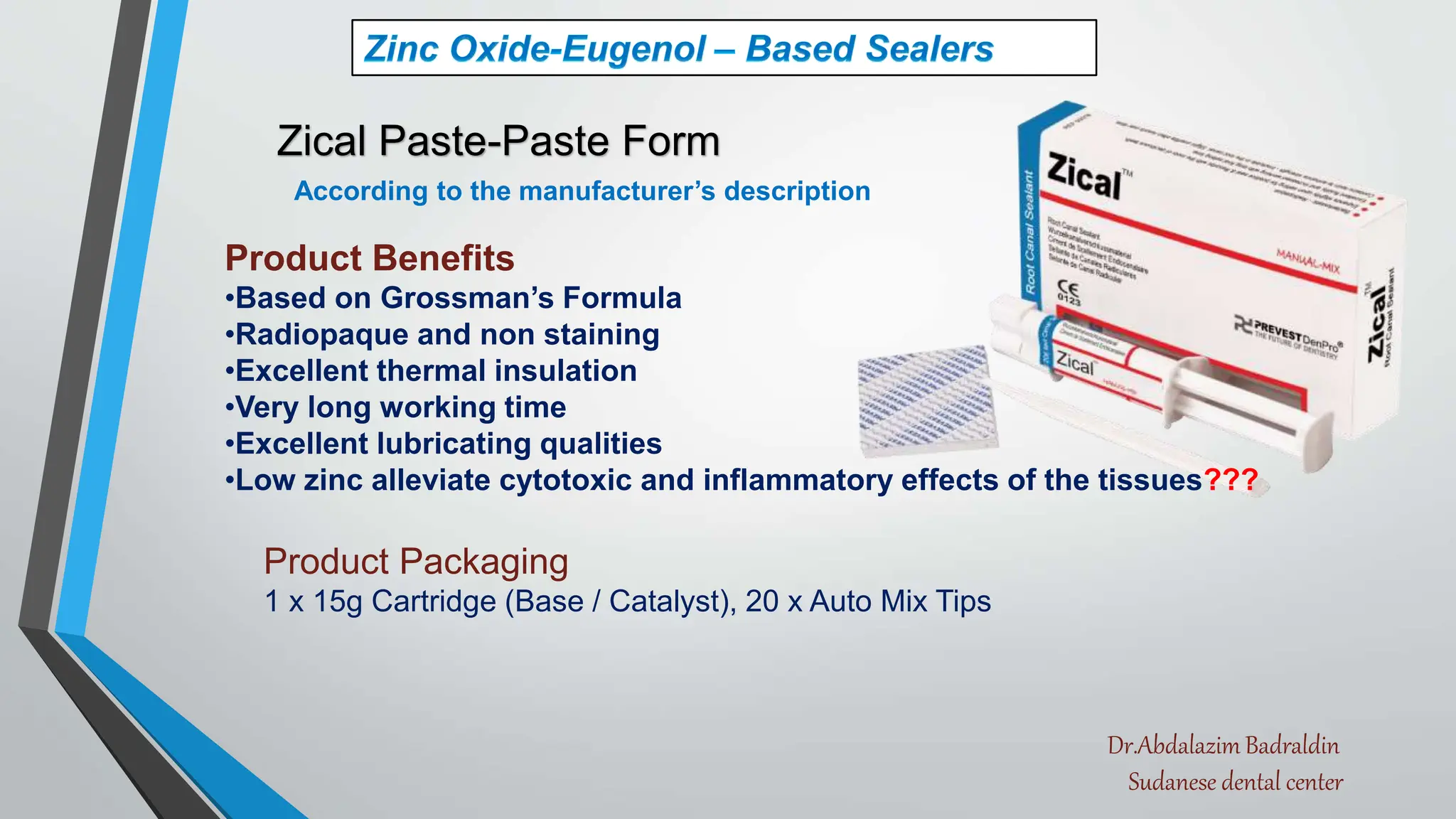 Application of sealers during endodontic obturation pptx | PPTX
