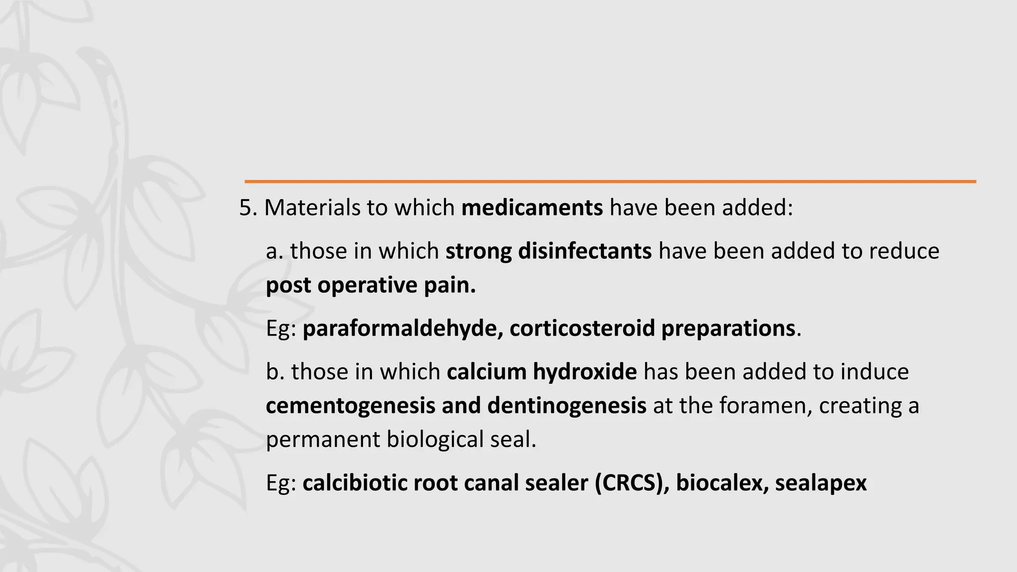 ENDODONTIC SEALERS CLASSIFICATION AND TYPES).pptx