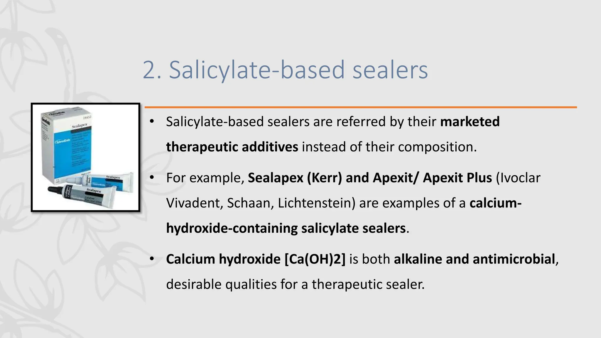 ENDODONTIC SEALERS CLASSIFICATION AND TYPES).pptx