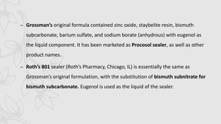 ENDODONTIC SEALERS CLASSIFICATION AND TYPES).pptx