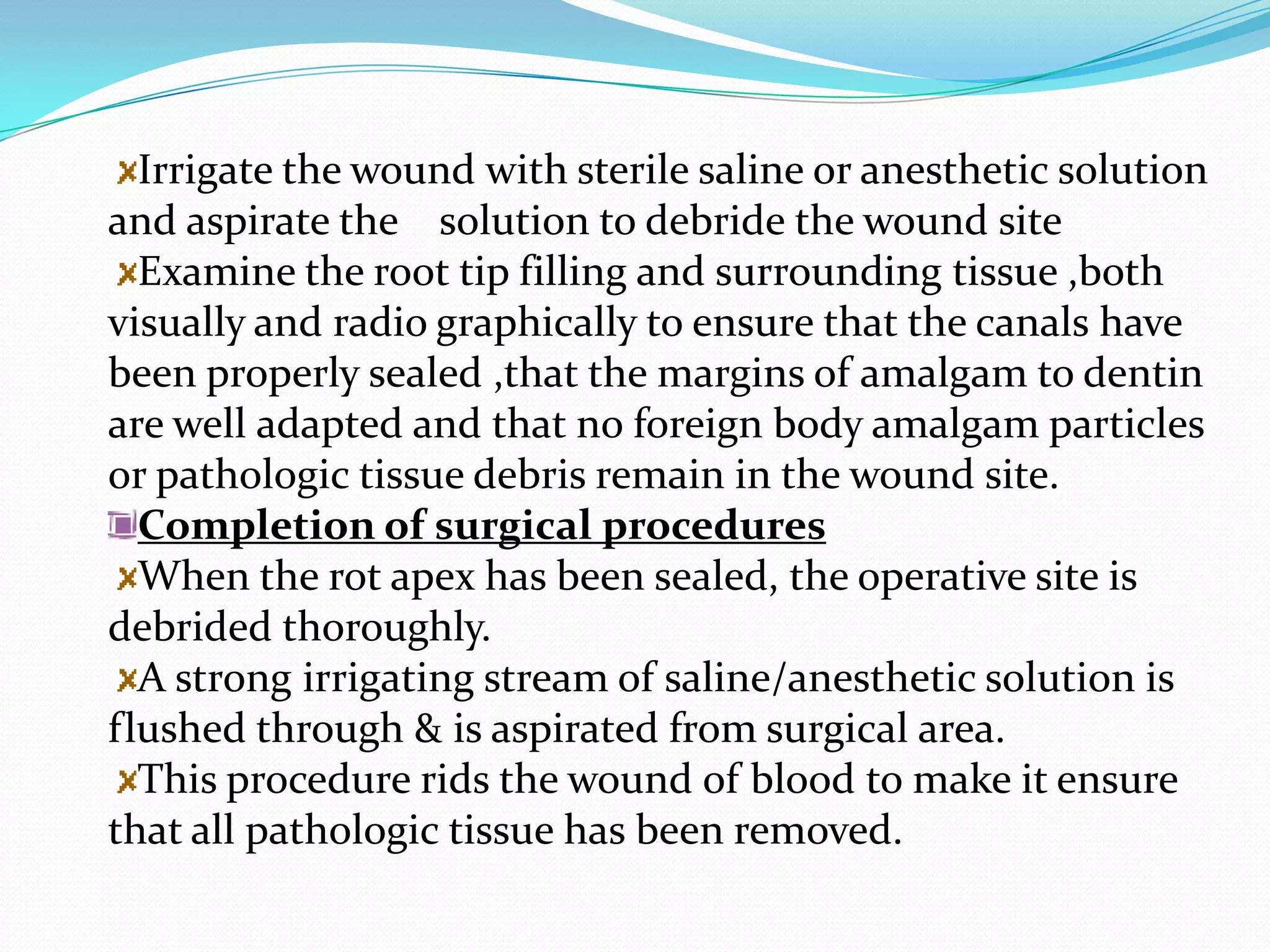 Endodontic surgery | PPTX