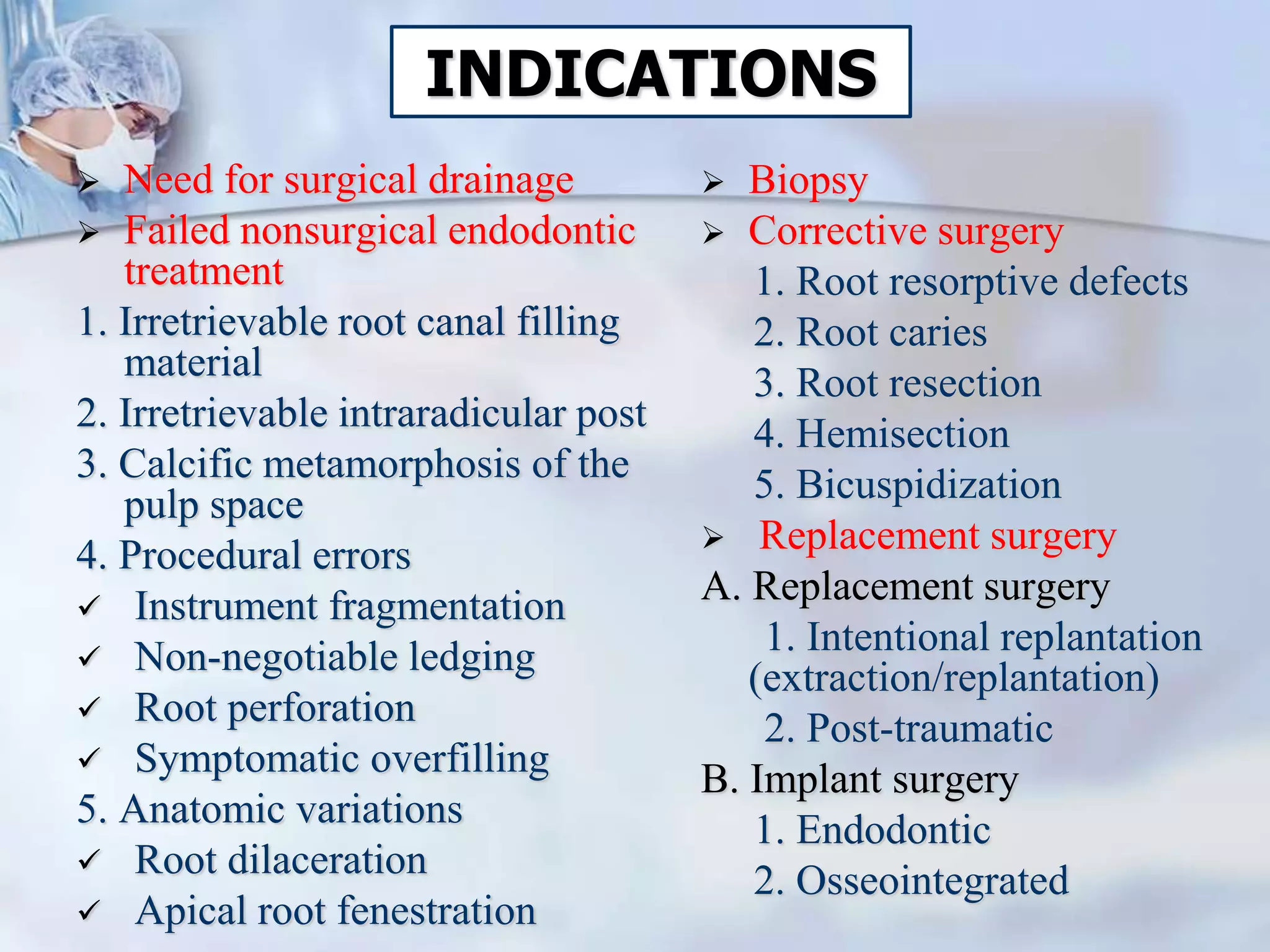 Endodontic surgery | PPTX