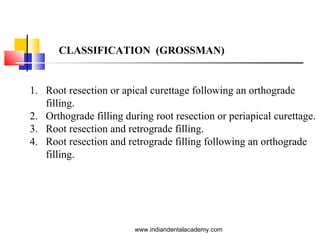 Endodontic surgery /prosthodontic courses | PPT