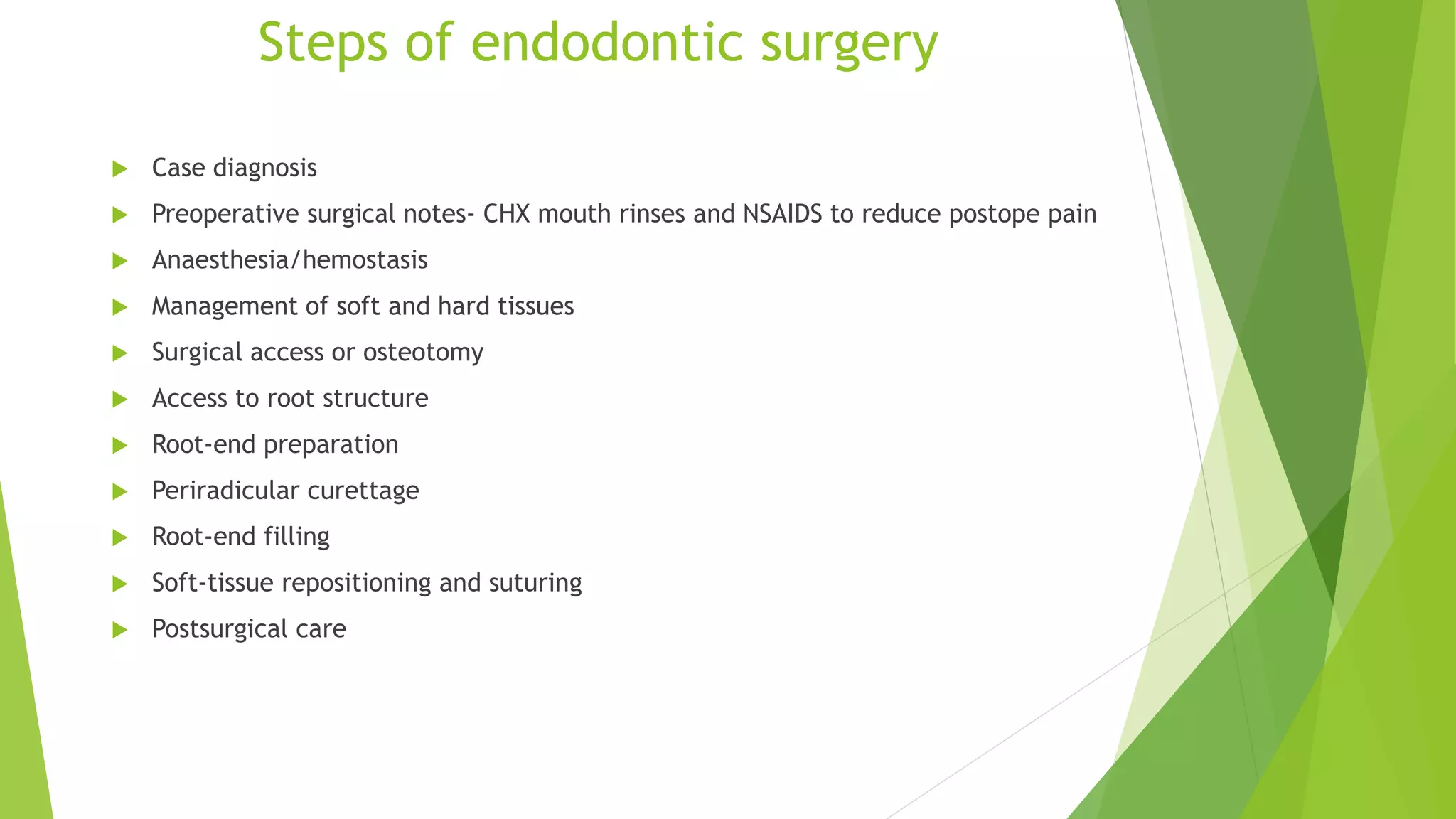 Endodontic surgery | PPTX