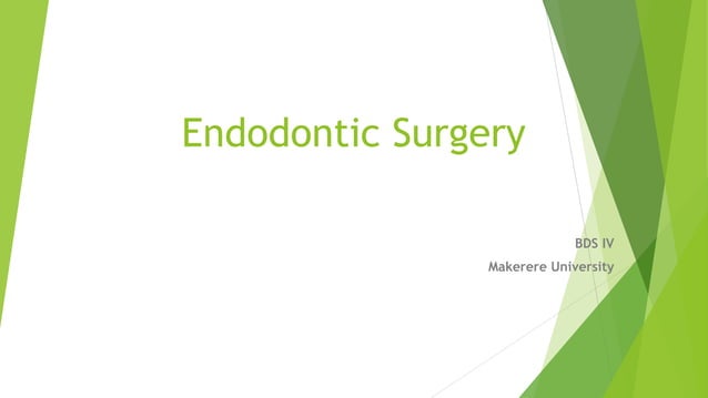 Endodontic surgery | PPTX