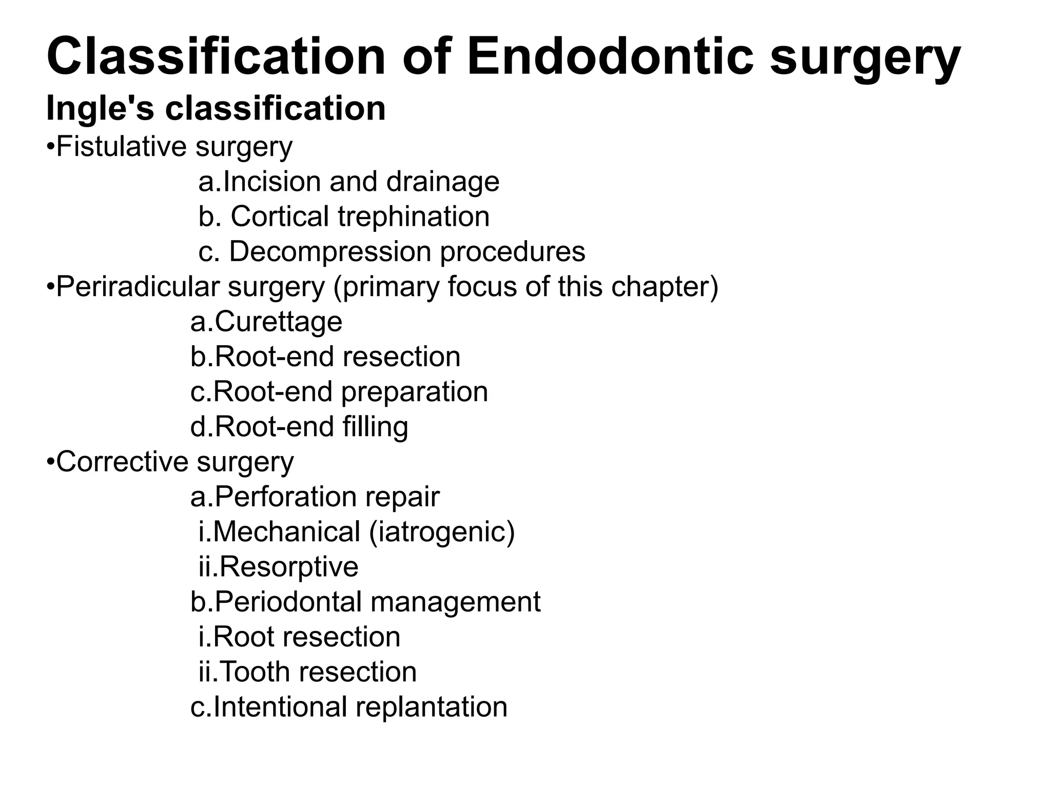 Endodontic surgery (1) (1) | PPTX