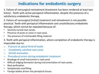 Endodontic surgery ppt dr. ahmed elfatory | PPTX