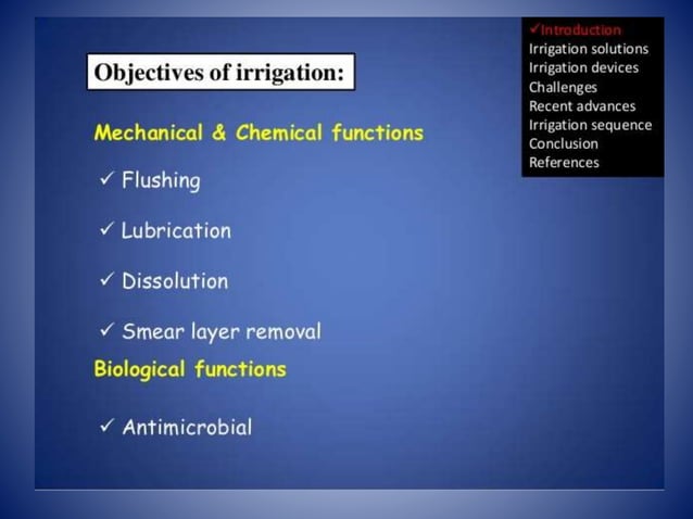 Endodontic Irrigants | PPTX