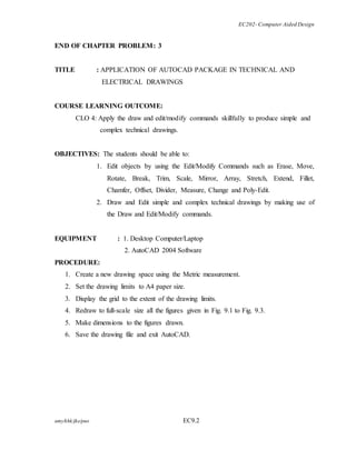 End of chapter problem 3 | DOCX | Drawing and Sketching | Arts and Crafts