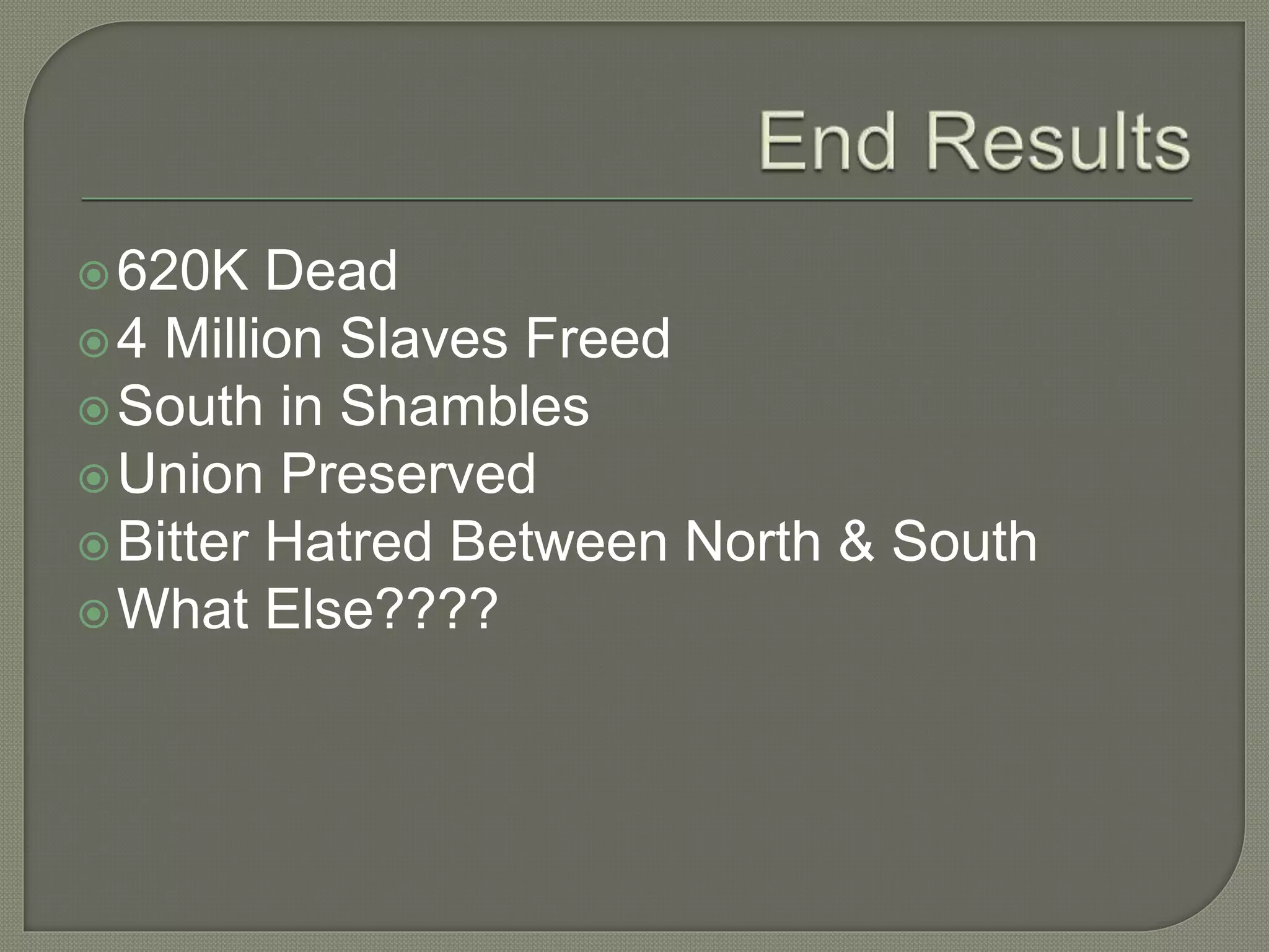 End of Civil War | PPT