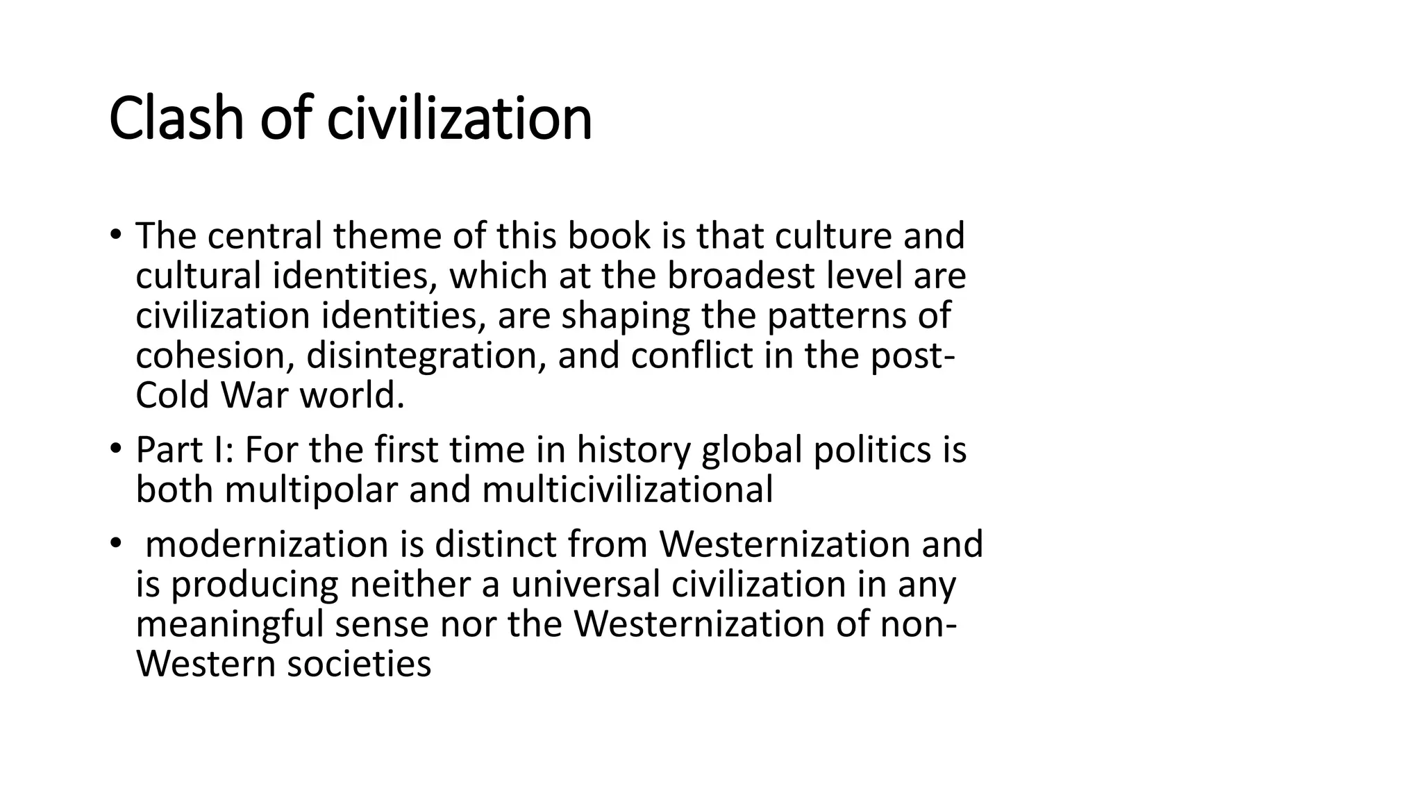 End of history Clash of civilization, organizations.pptx
