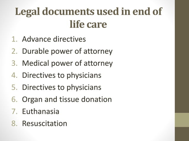 End of life care | PPTX