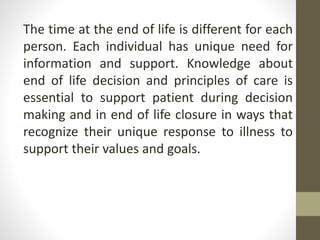 End of life care | PPTX