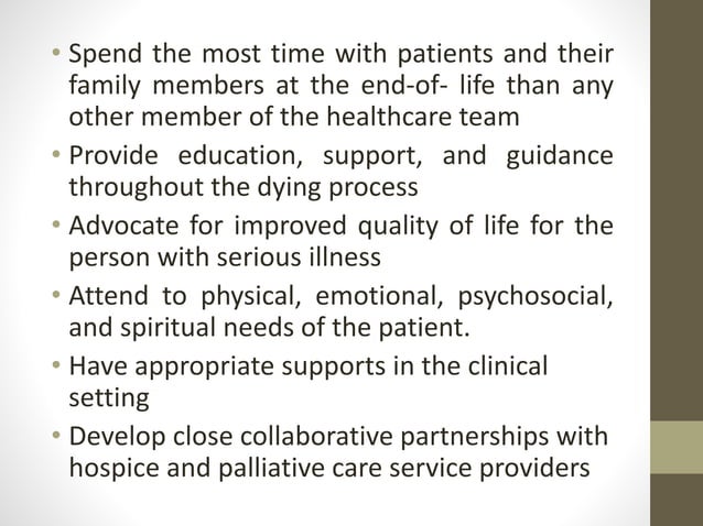 End of life care | PPTX