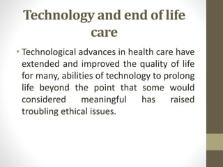 End of life care | PPTX