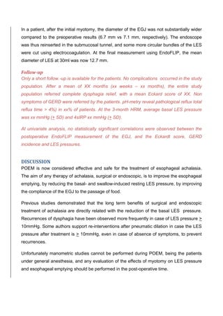 Endoflip after peroral_endoscopic_mytotomy_v0.1 | DOCX | Digestive ...