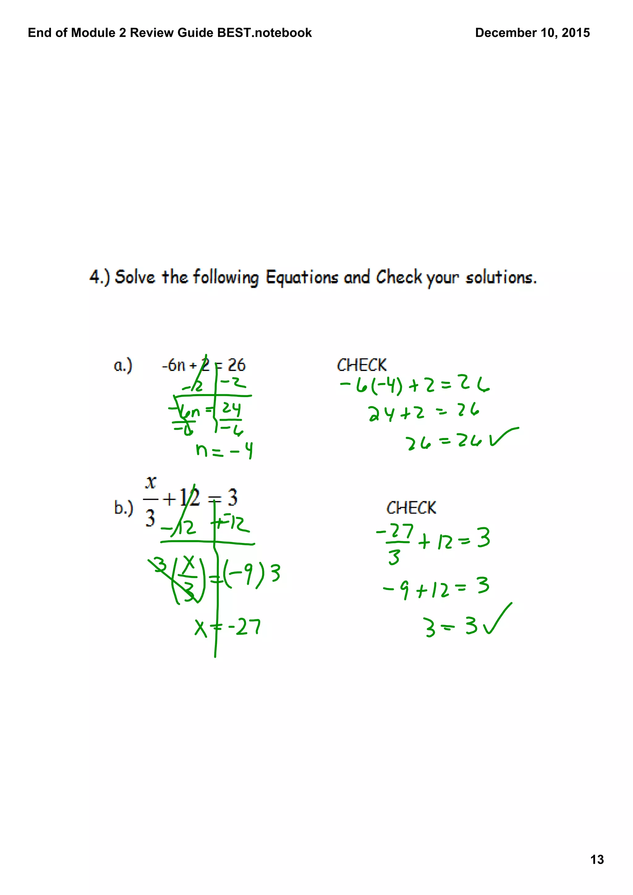 End of module 2 review guide best | PDF