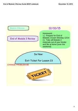 End of module 2 review guide best | PDF