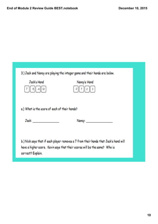 End of module 2 review guide best | PDF