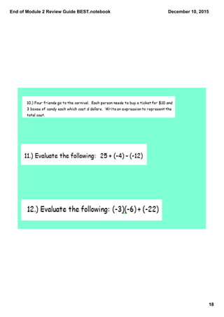 End of module 2 review guide best | PDF