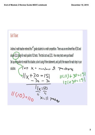 End of module 2 review guide best | PDF