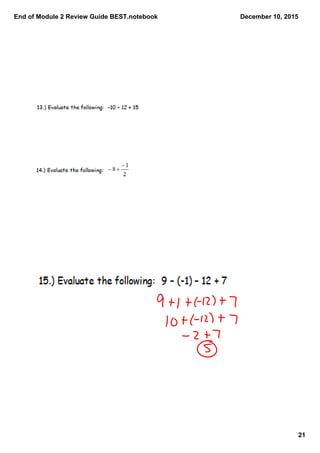 End of module 2 review guide best | PDF