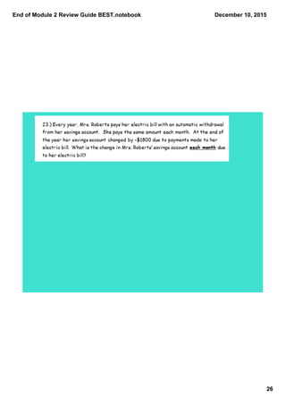 End of module 2 review guide best | PDF