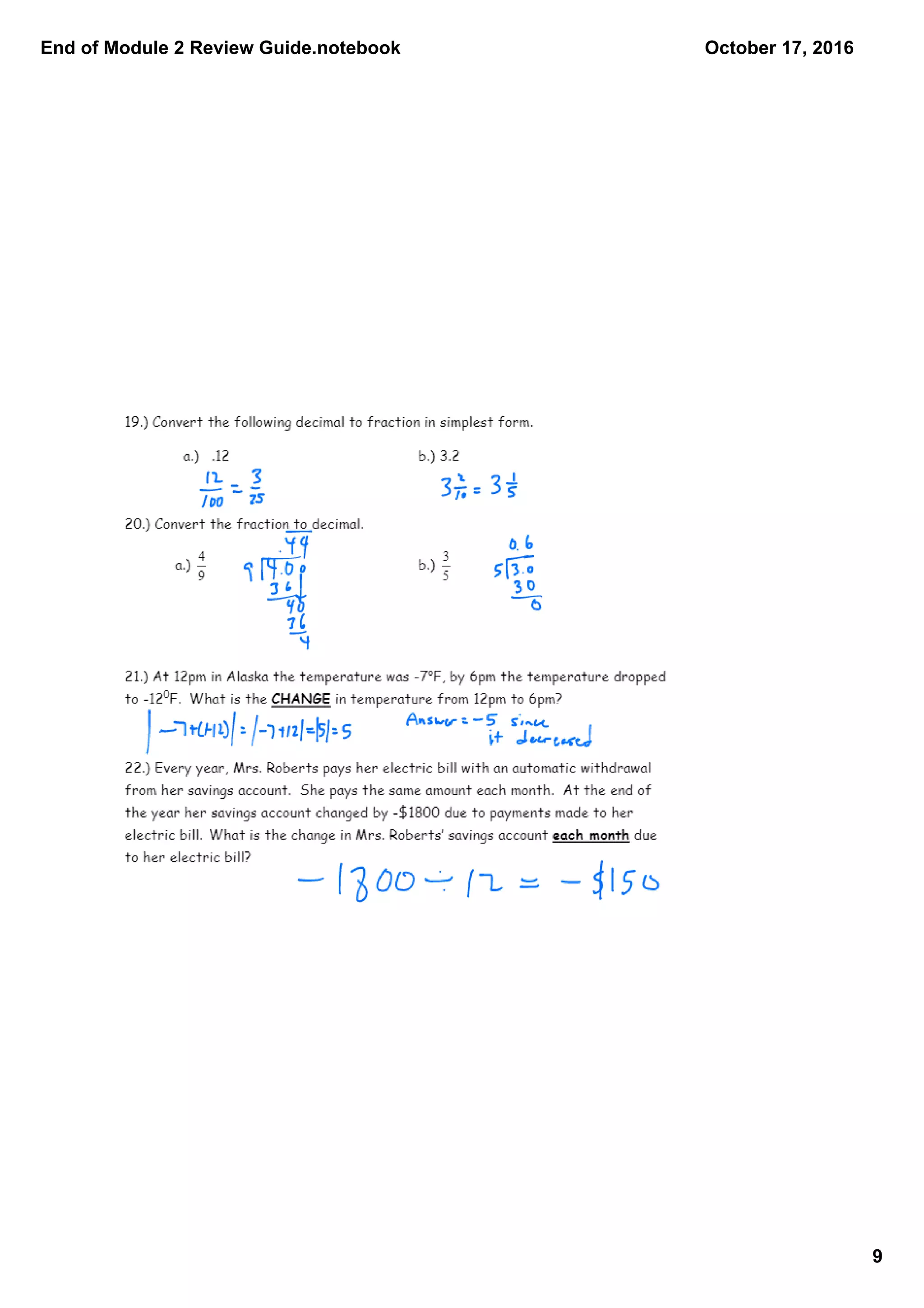 End of module 2 review with answers | PDF | Educational Assessment ...