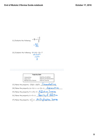 End of module 2 review with answers | PDF