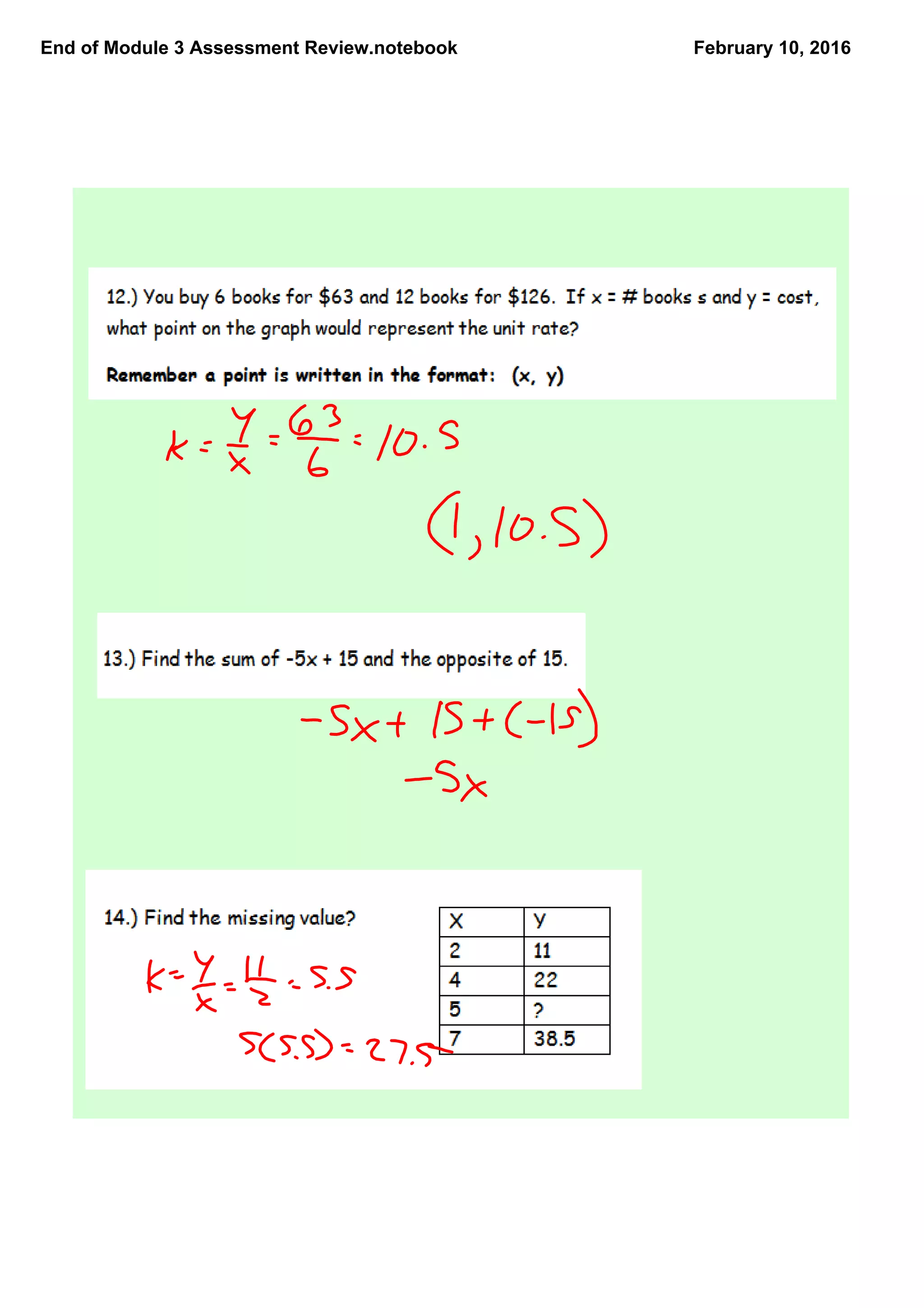 End of module 3 assessment review | PDF | Educational Assessment ...