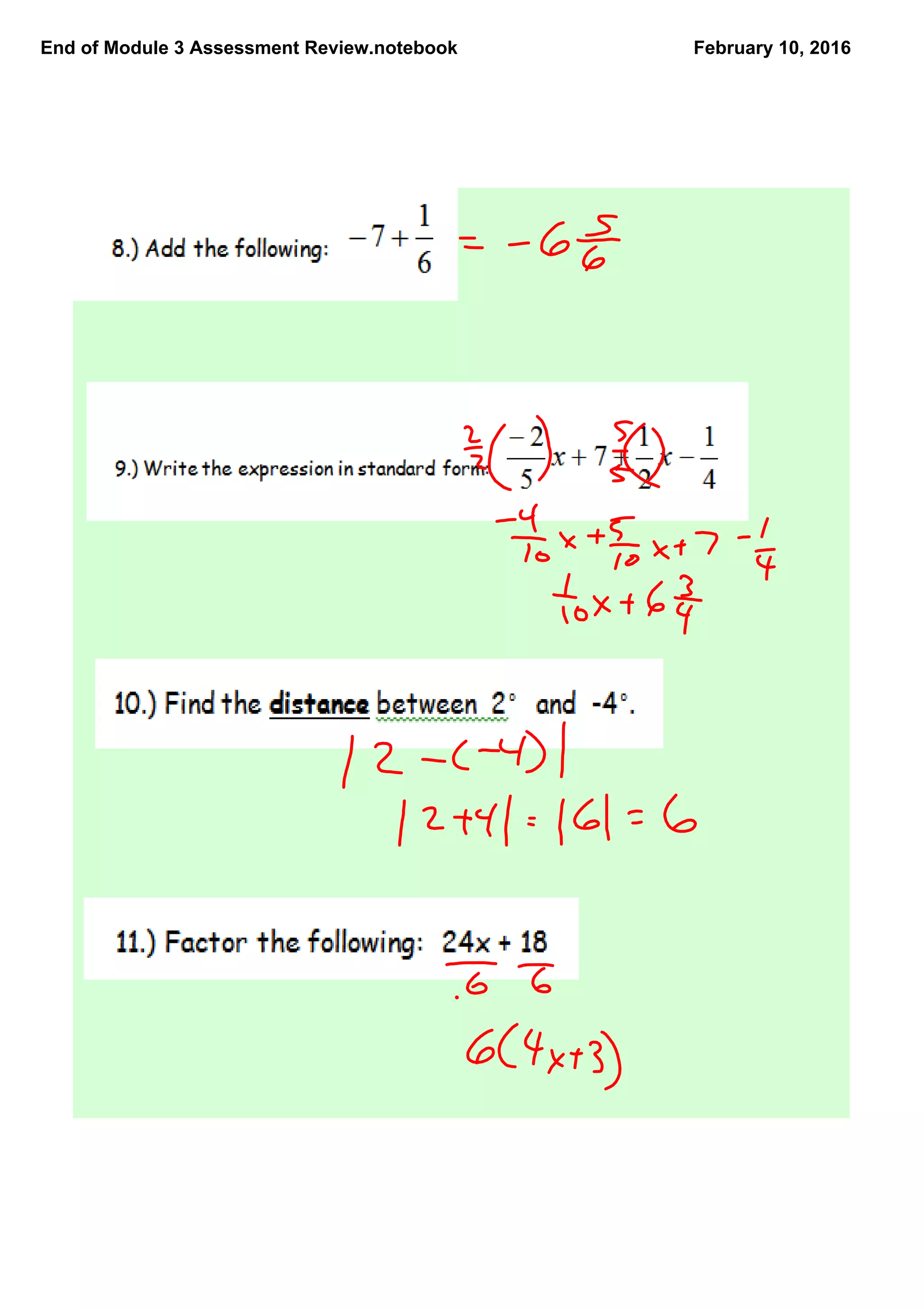 End of module 3 assessment review | PDF | Educational Assessment ...