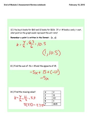 End of module 3 assessment review | PDF | Educational Assessment ...