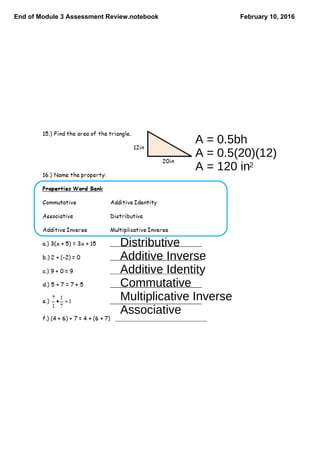 End of module 3 assessment review | PDF | Educational Assessment ...