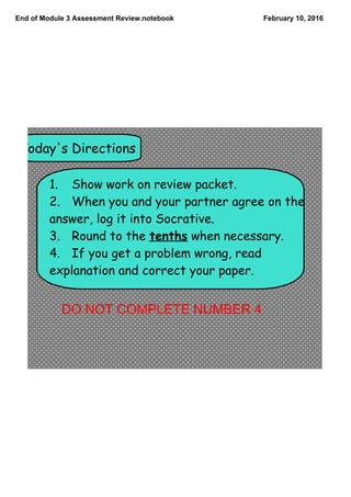 End of module 3 assessment review | PDF | Educational Assessment ...