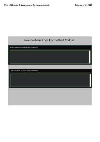 End of module 3 assessment review | PDF | Educational Assessment ...