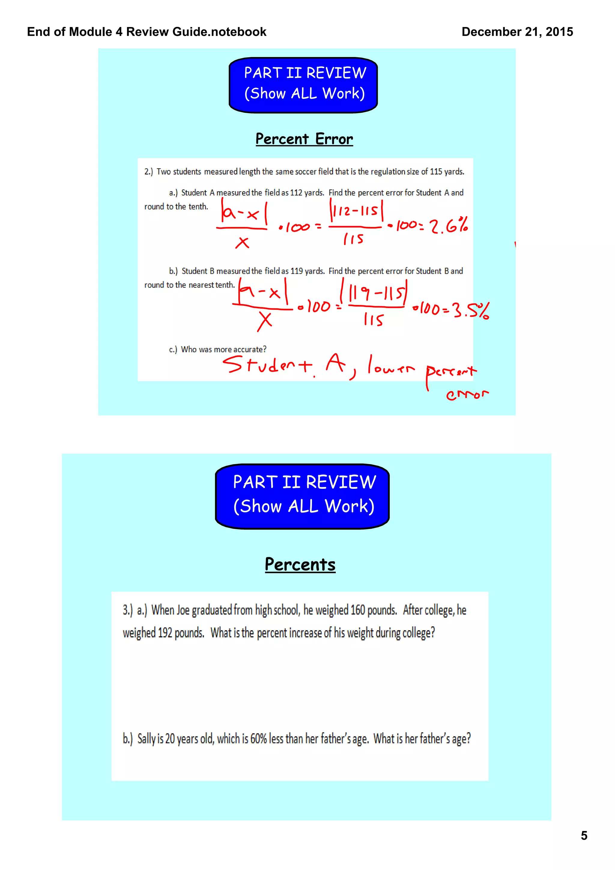 End of module 4 review guide | PDF