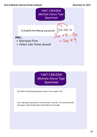 End of module 4 review guide | PDF